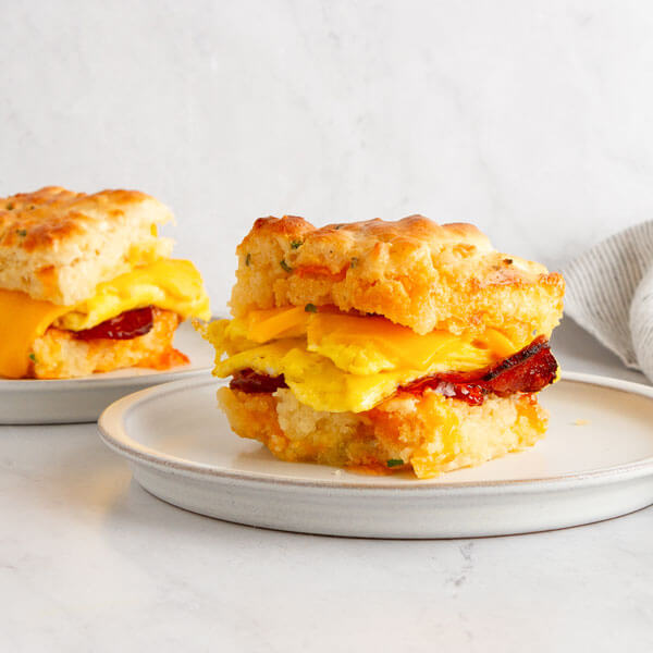 Cheddar Biscuit Breakfast Sandwich Recipe Land Olakes